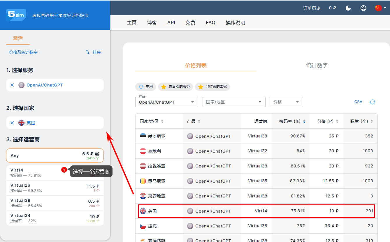 5SIM(全球接码平台) - 正则时光